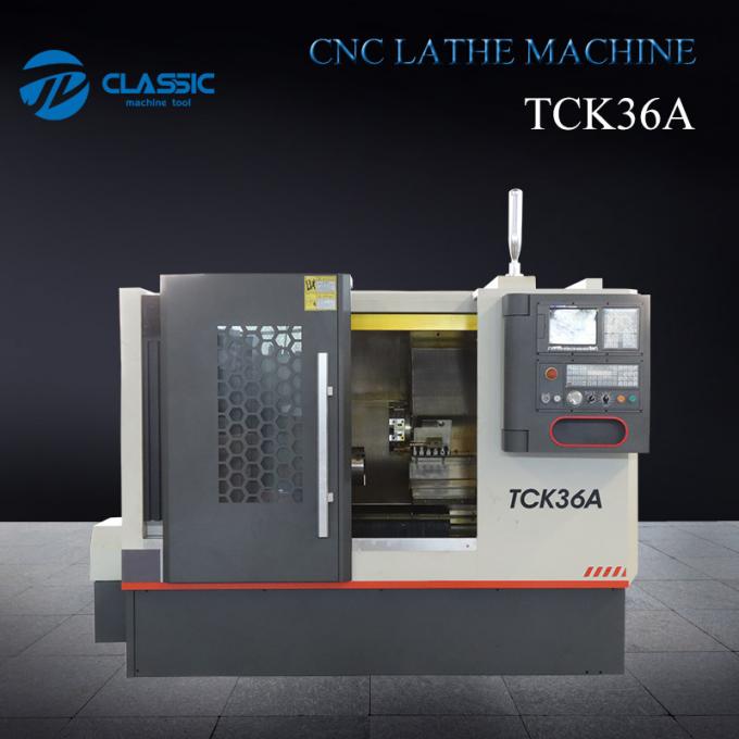 High Rigidity Slant Bed CNC Lathe TCK36A Turning Machine With Linear ...